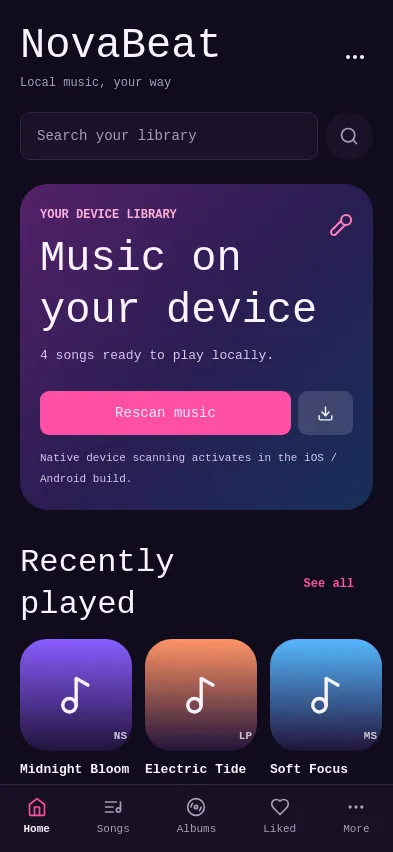 NovaBeat Music Player