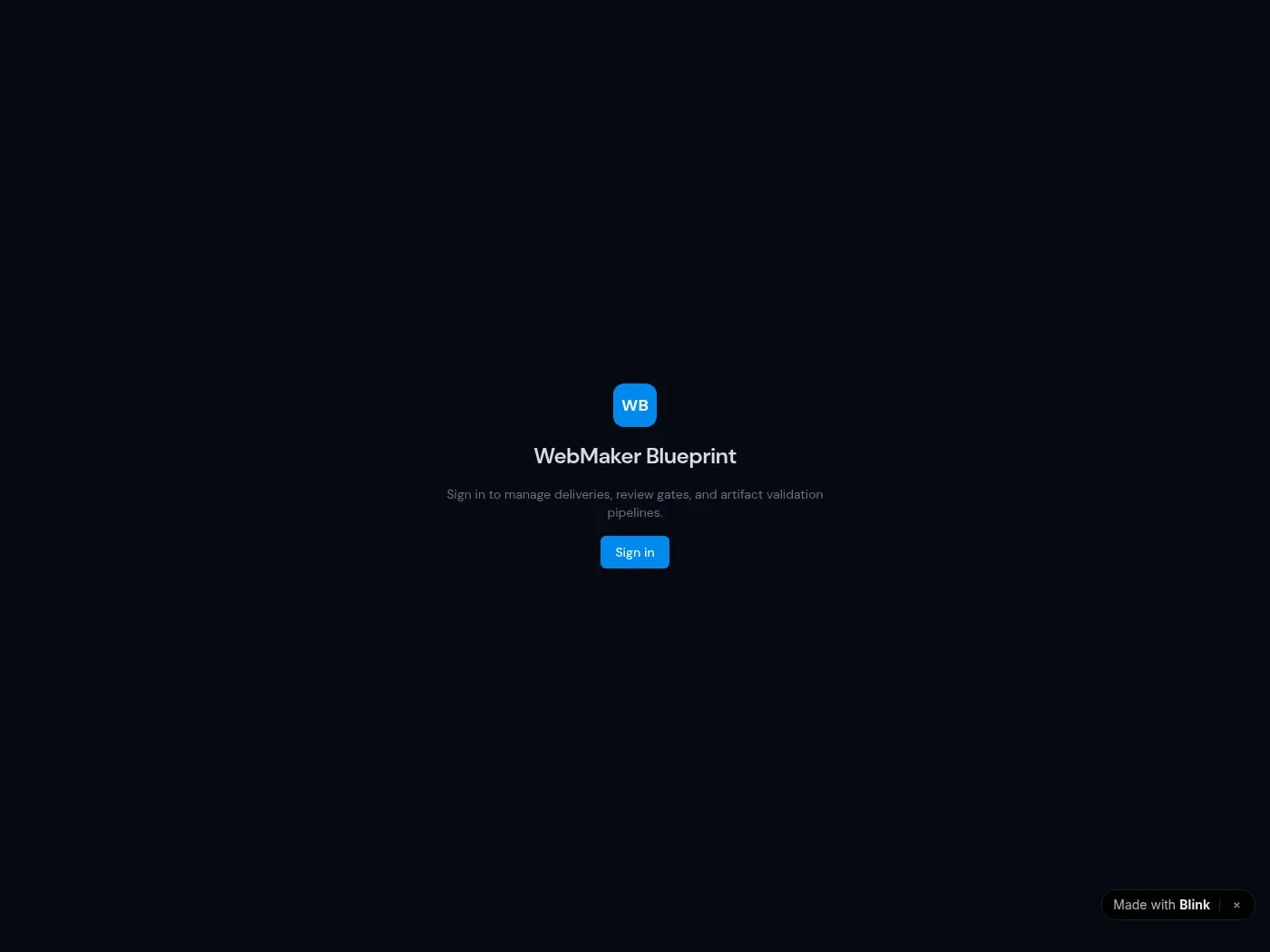 WebMaker Blueprint System