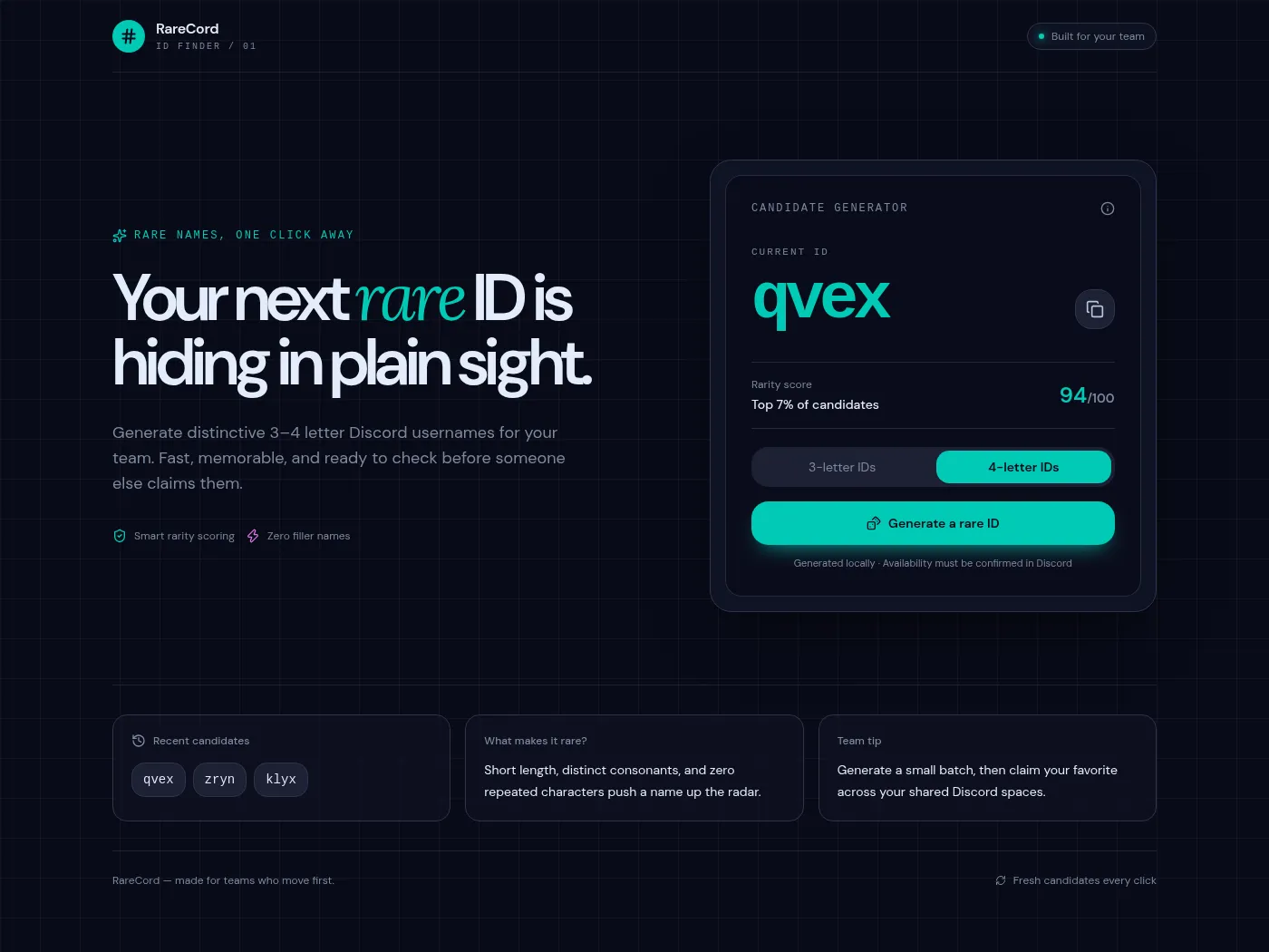 RareCord ID Finder