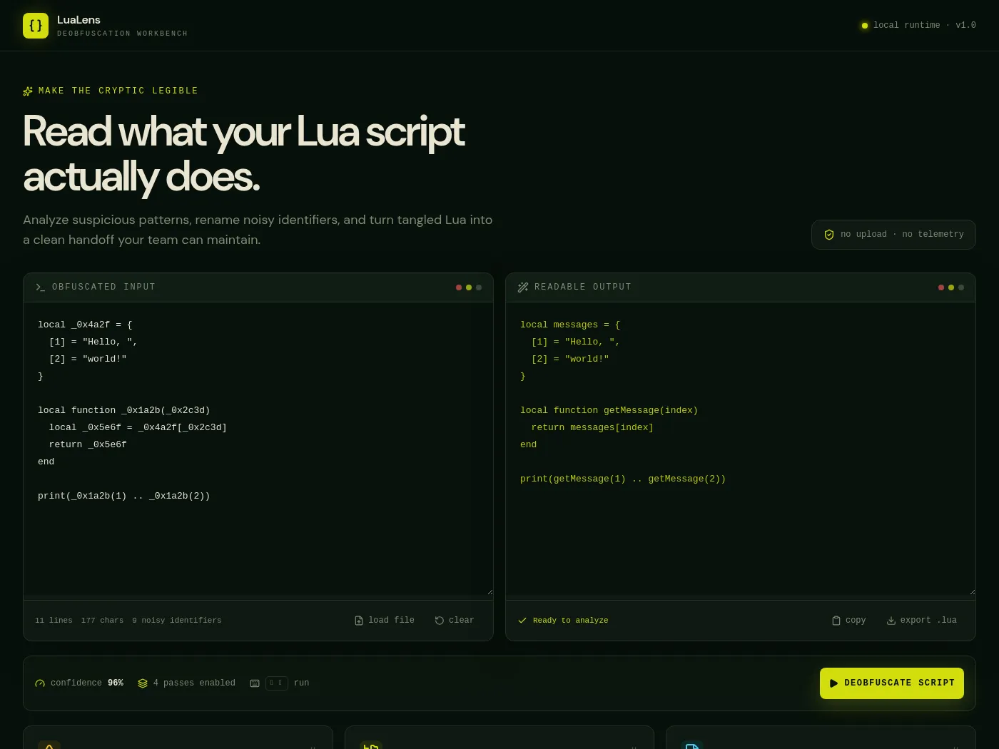 Lua Script Deobfuscator