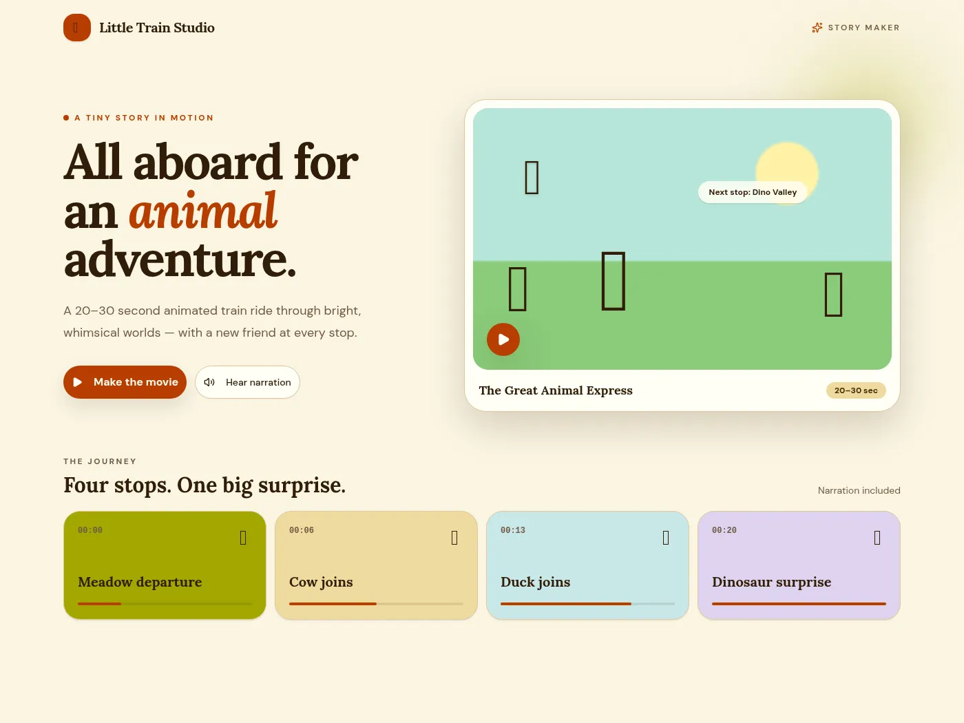 Animal Train Video Creator
