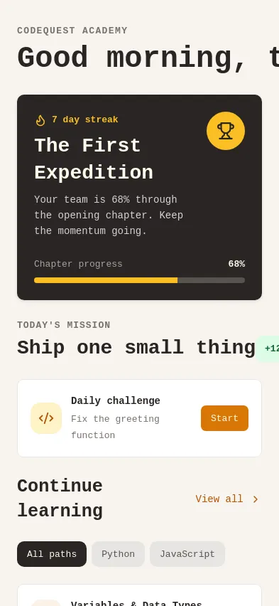 CodeQuest Academy