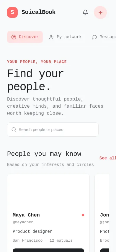 SoicalBook Connect