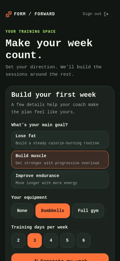 AI Workout Planner