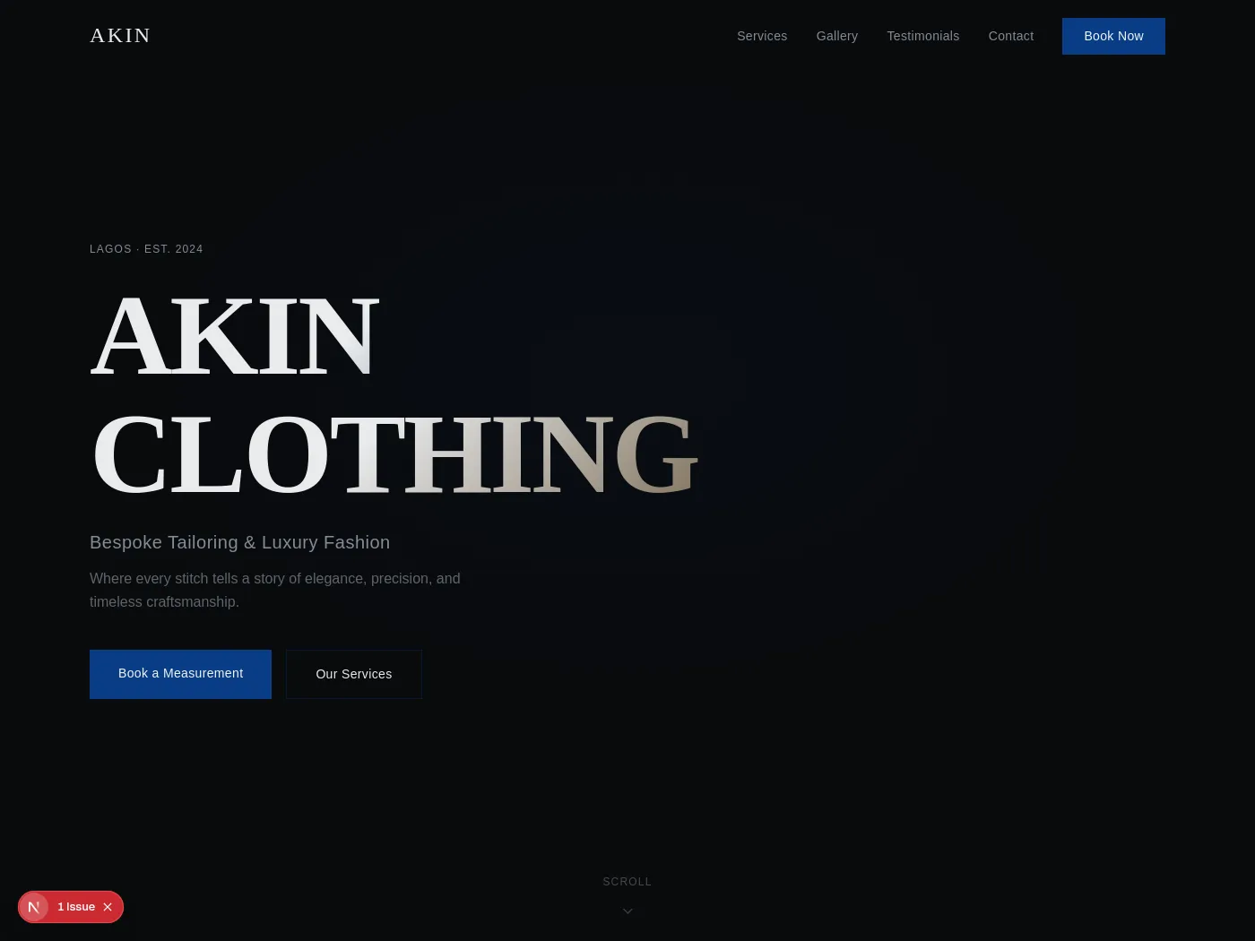 Akin Luxe 3D Website