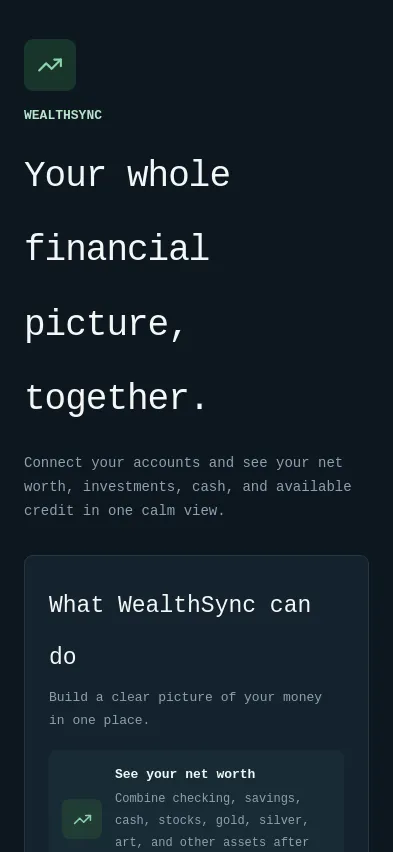 WealthSync Mobile
