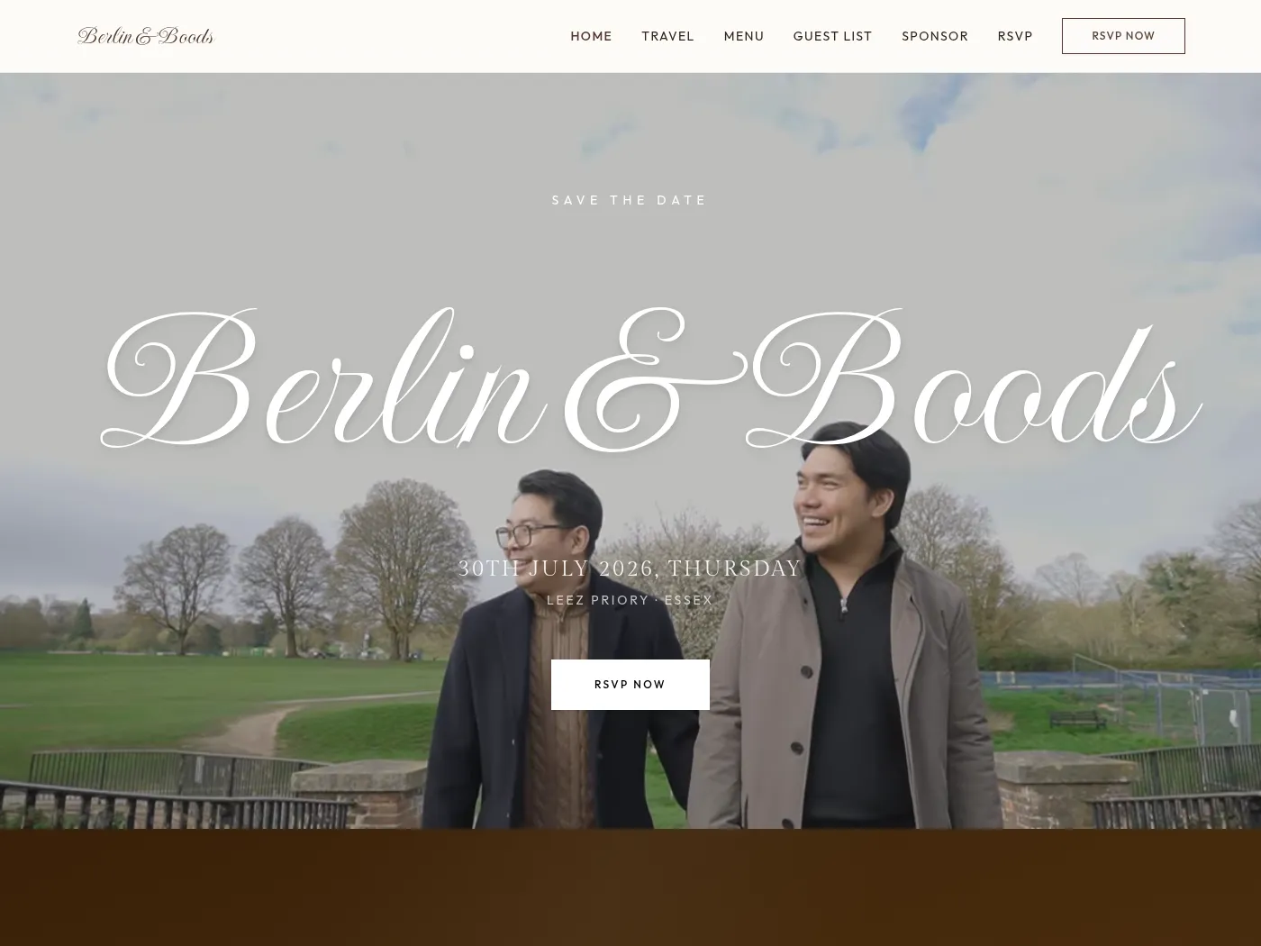 Boods and Berlin Wedding RSVP