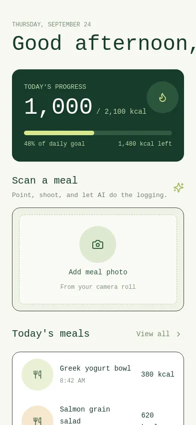Snap Nutrition AI