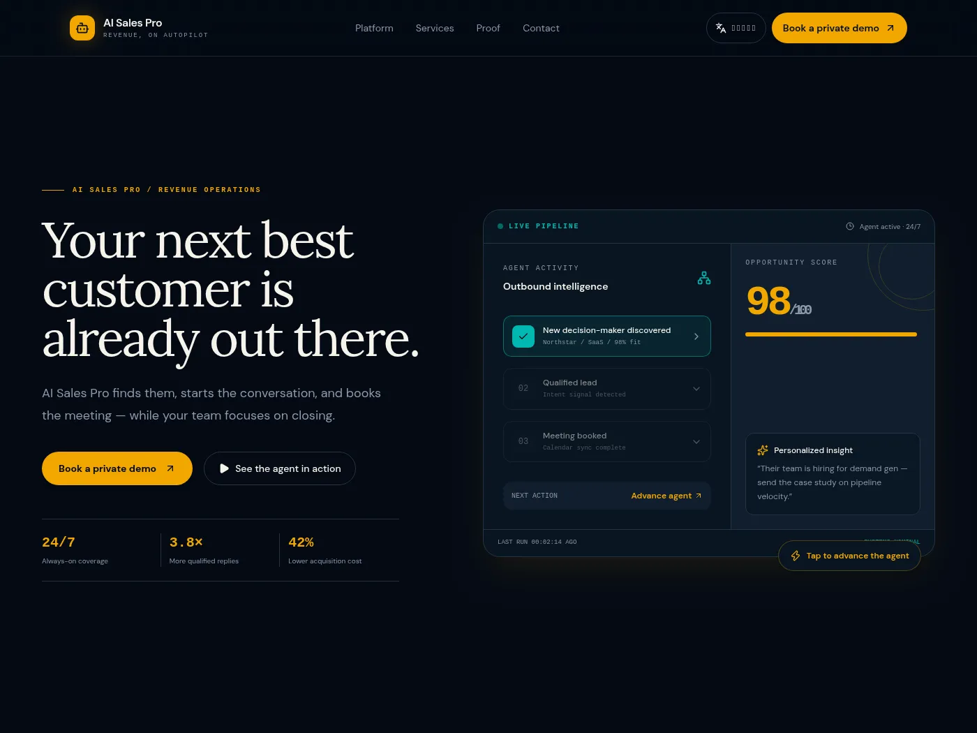 AI Sales Pro Website