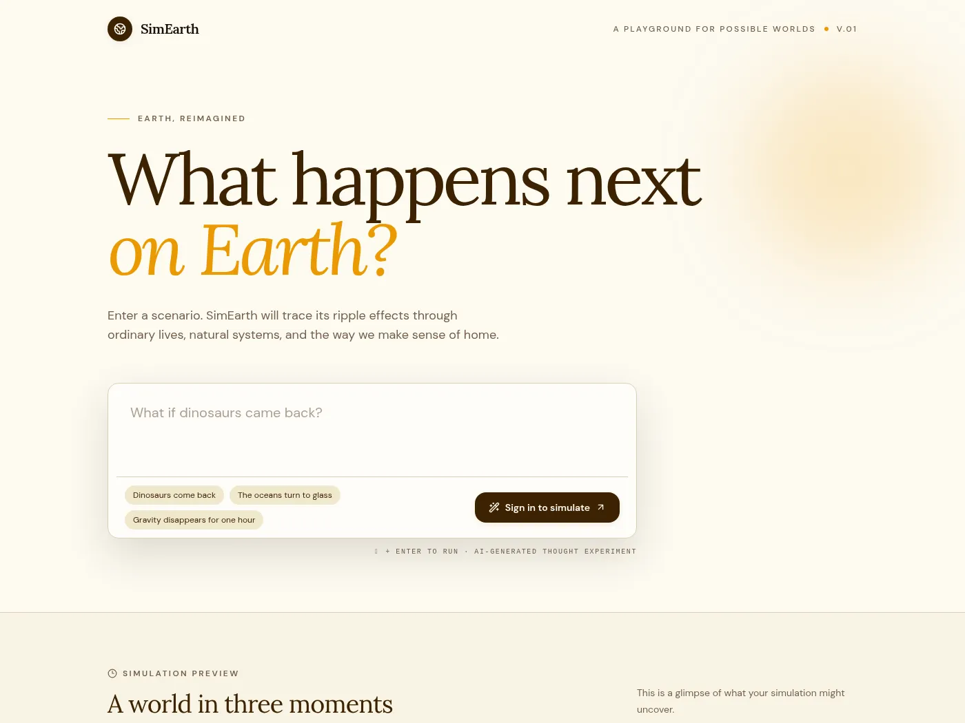 SimEarth AI Playground