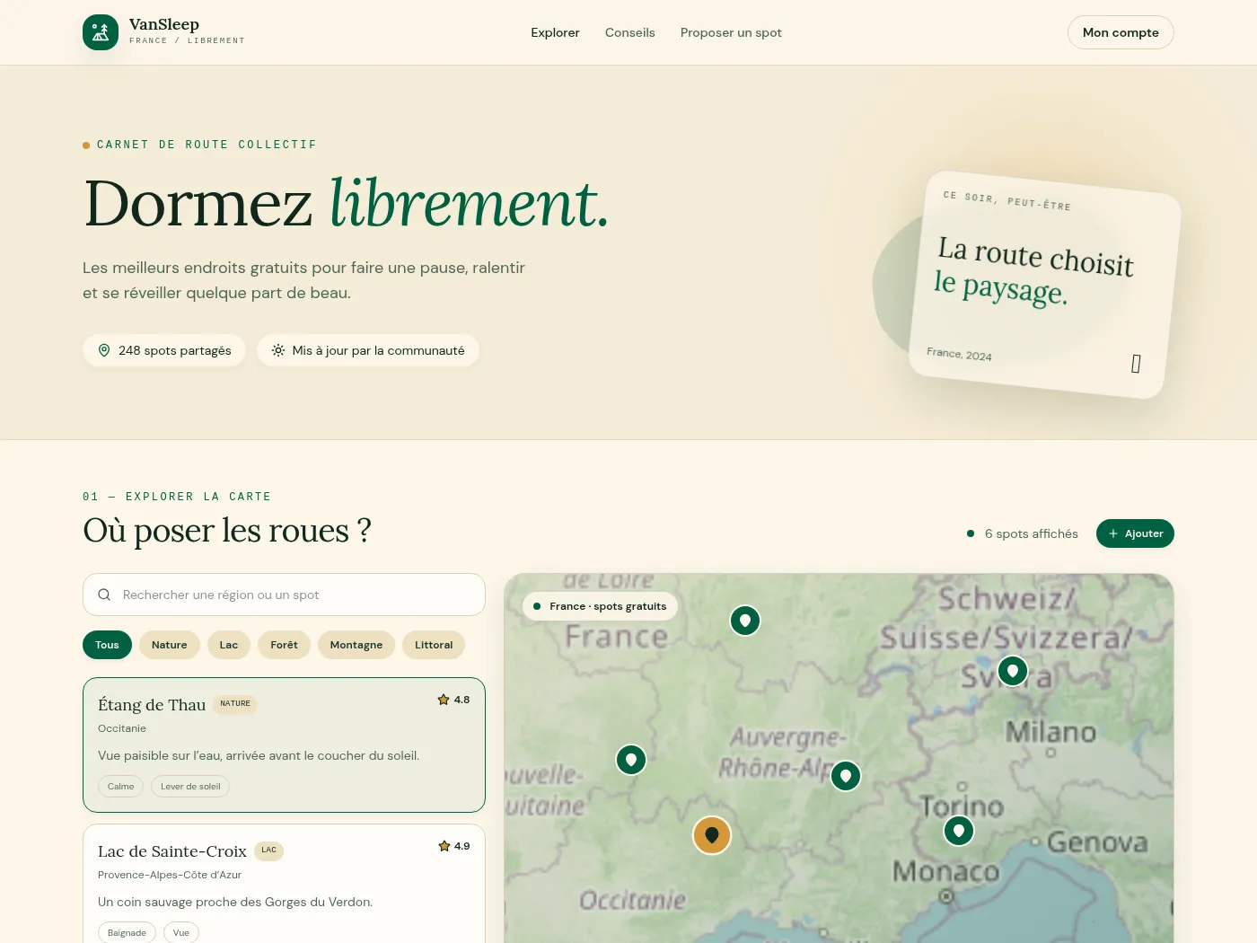VanSleep France Finder