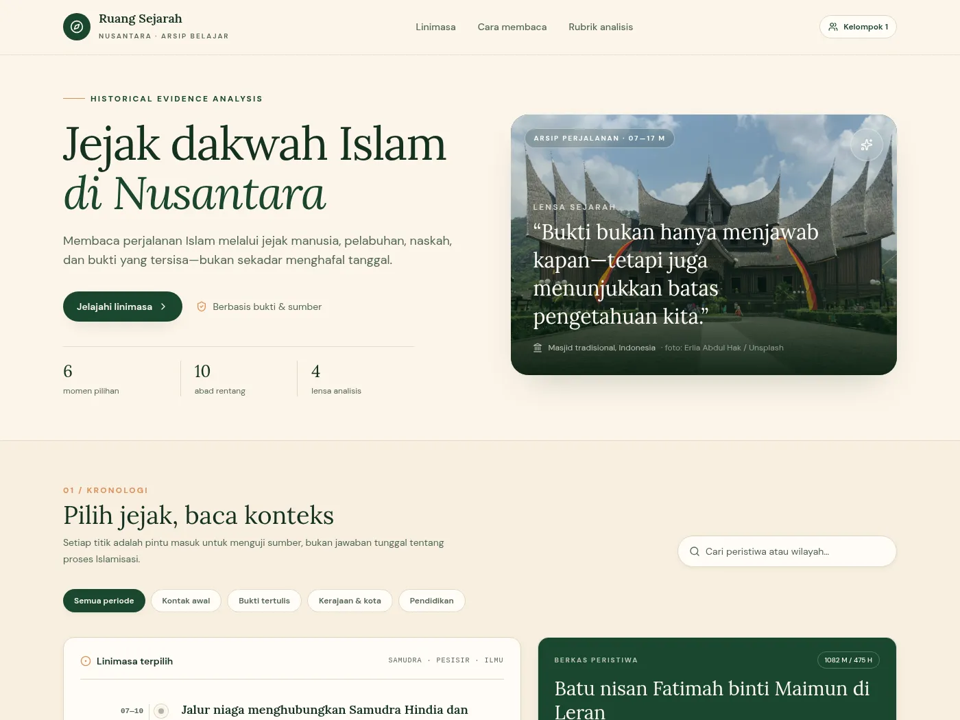 Islamic Timeline Explorer