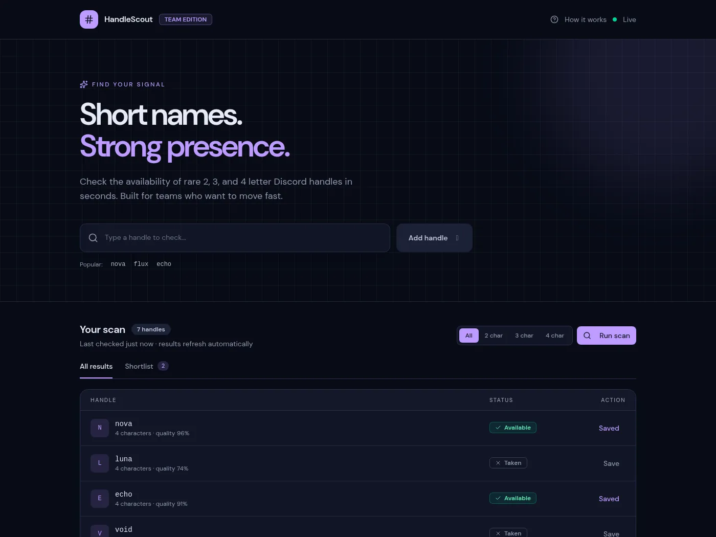 Discord Handle Checker