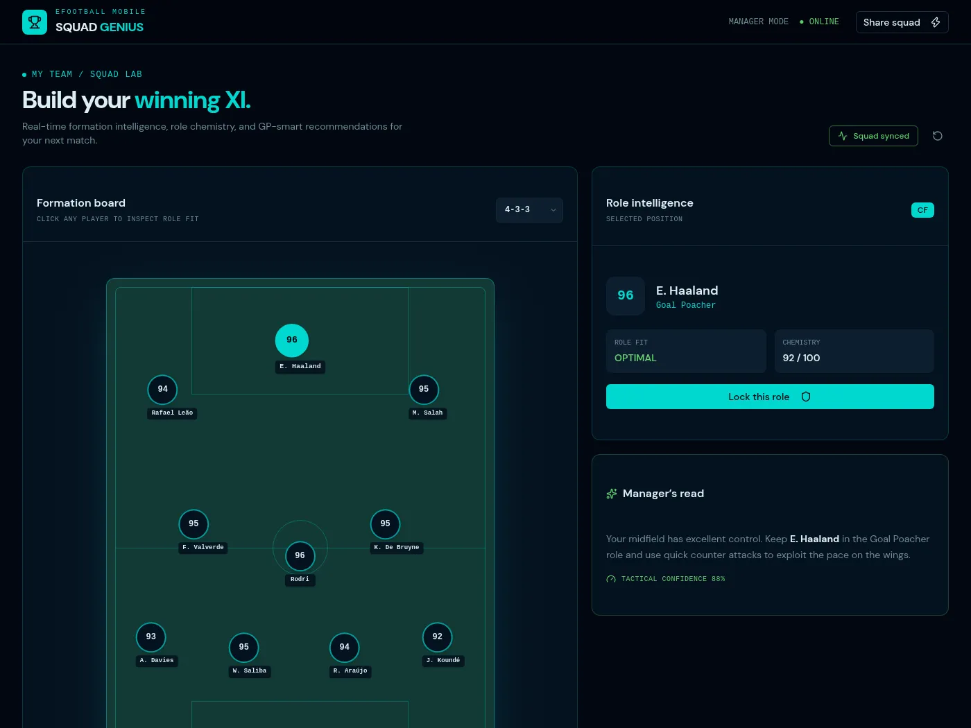 eFootball Squad Genius