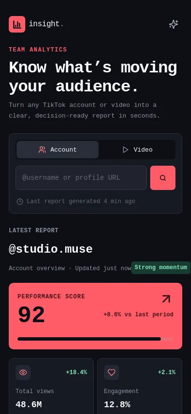 TikTok Insight Pro