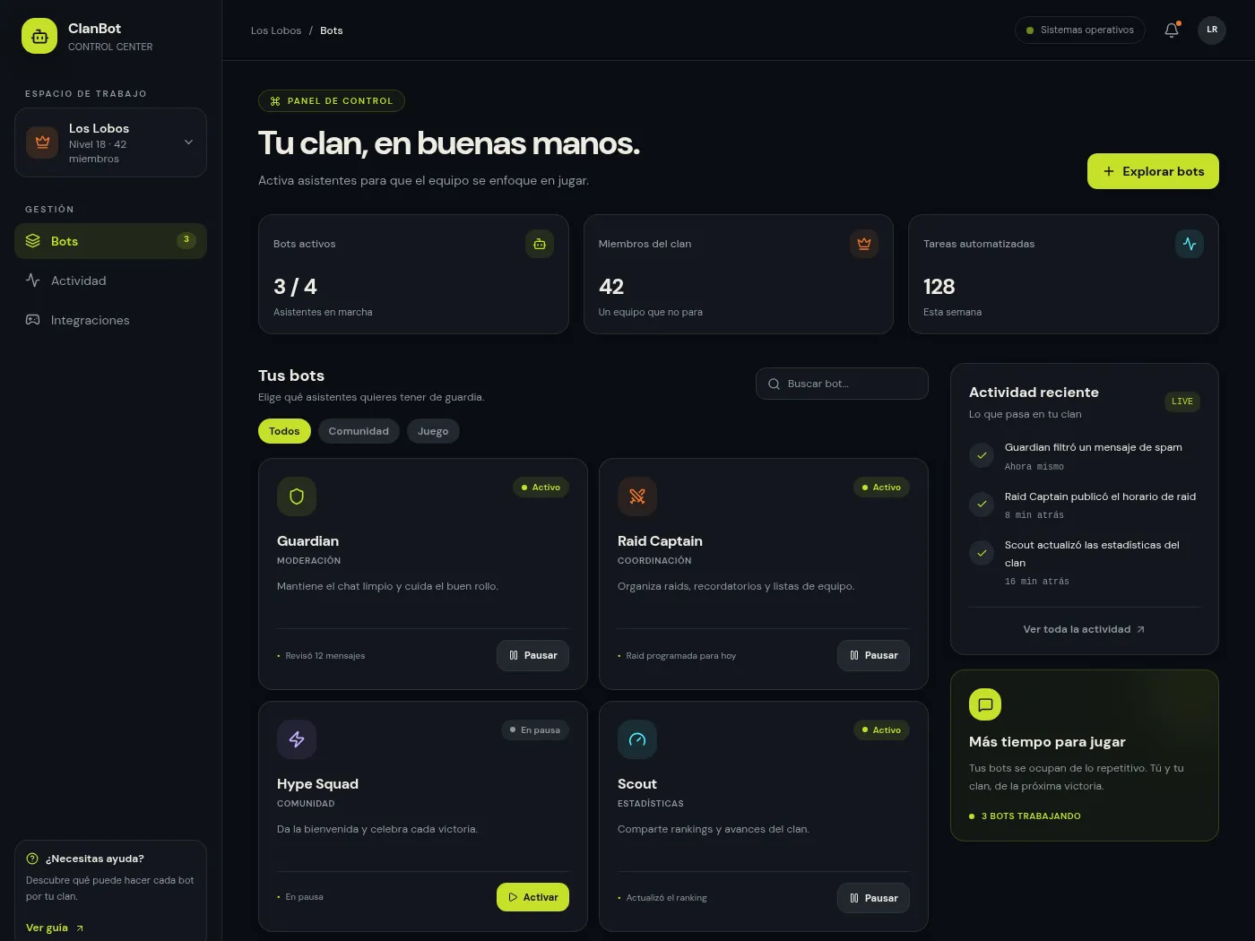 ClanBot Manager