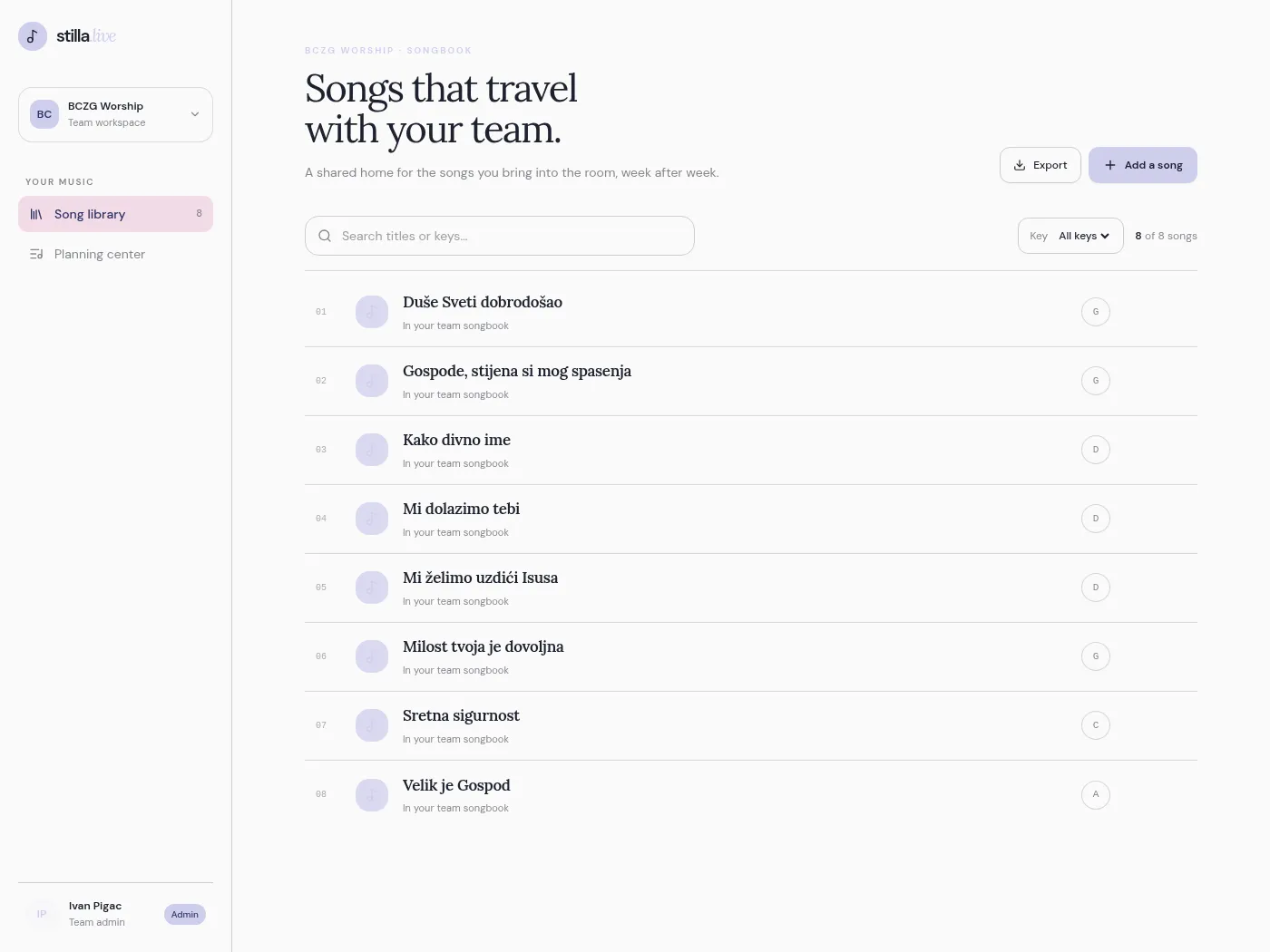 GrooveList Redesign