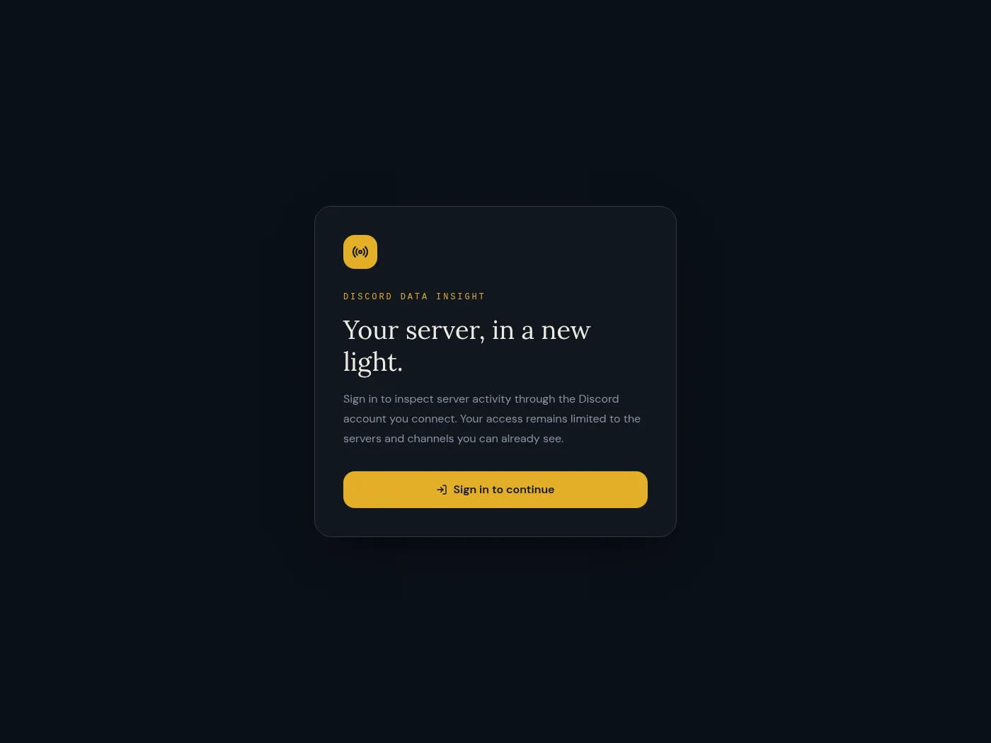 Discord Data Insight