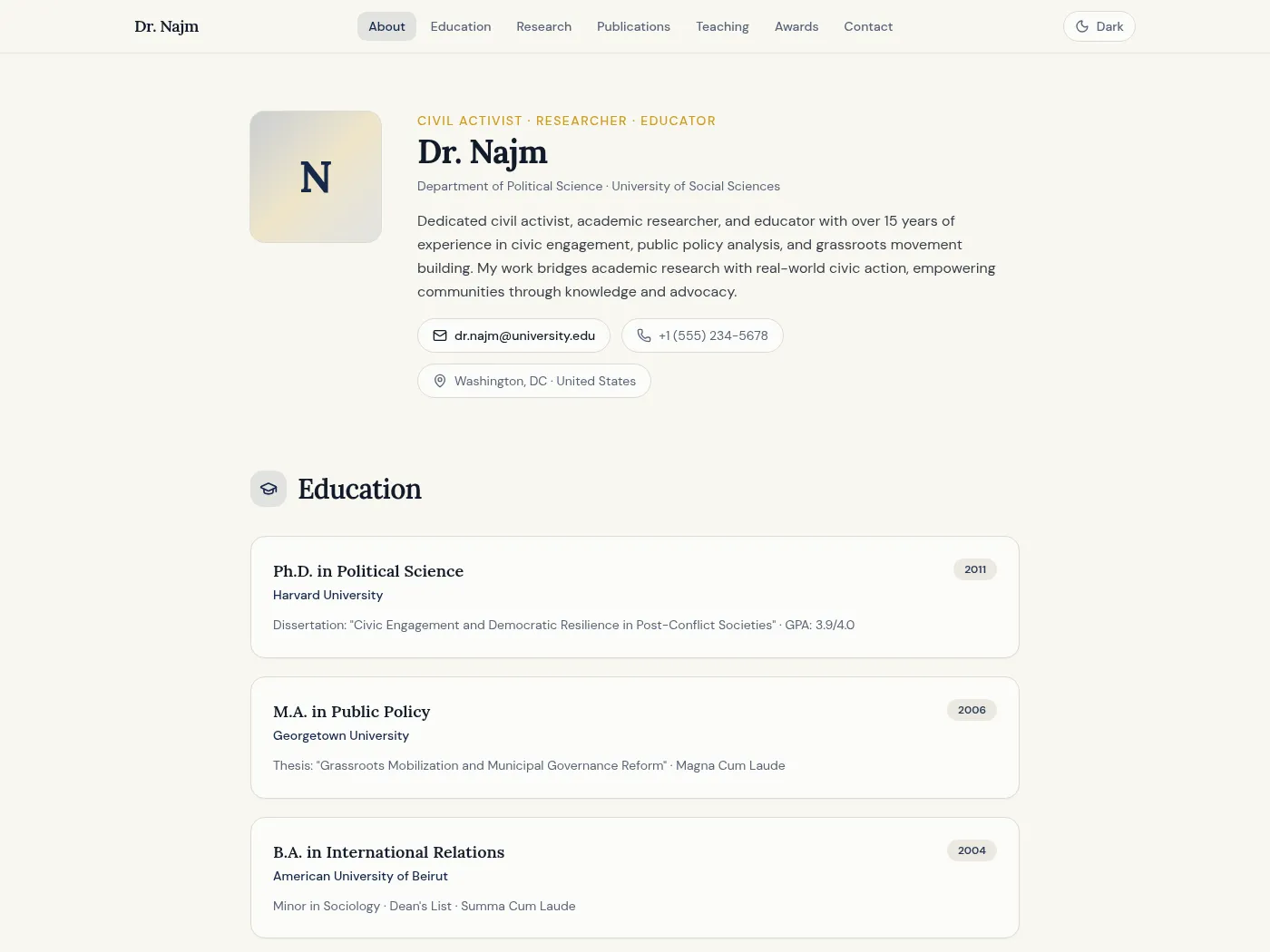 CivicProfile Mobile App