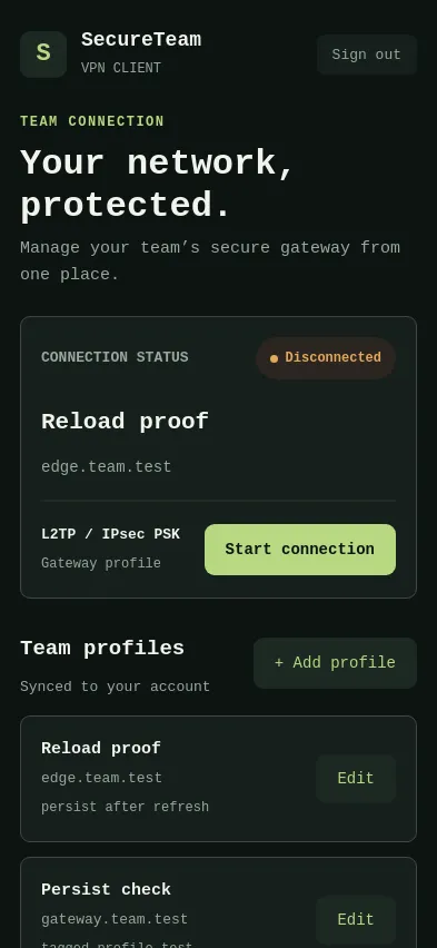 SecureTeam VPN Client