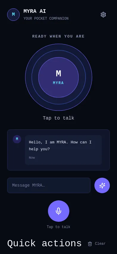MYRA AI Assistant