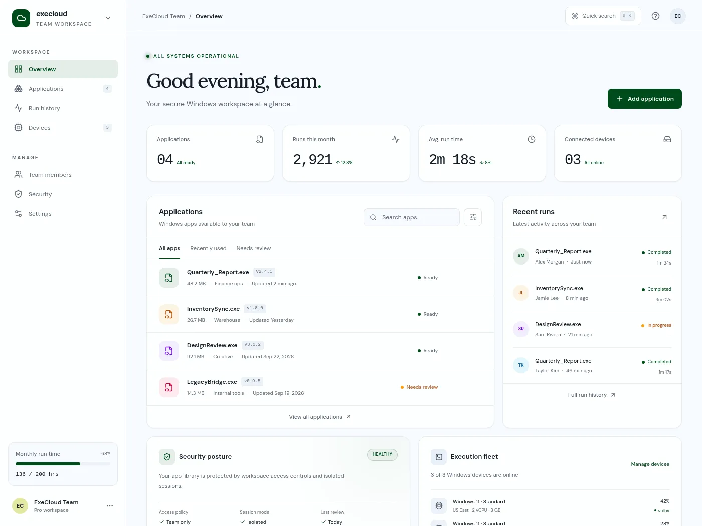 ExeCloud Launchpad