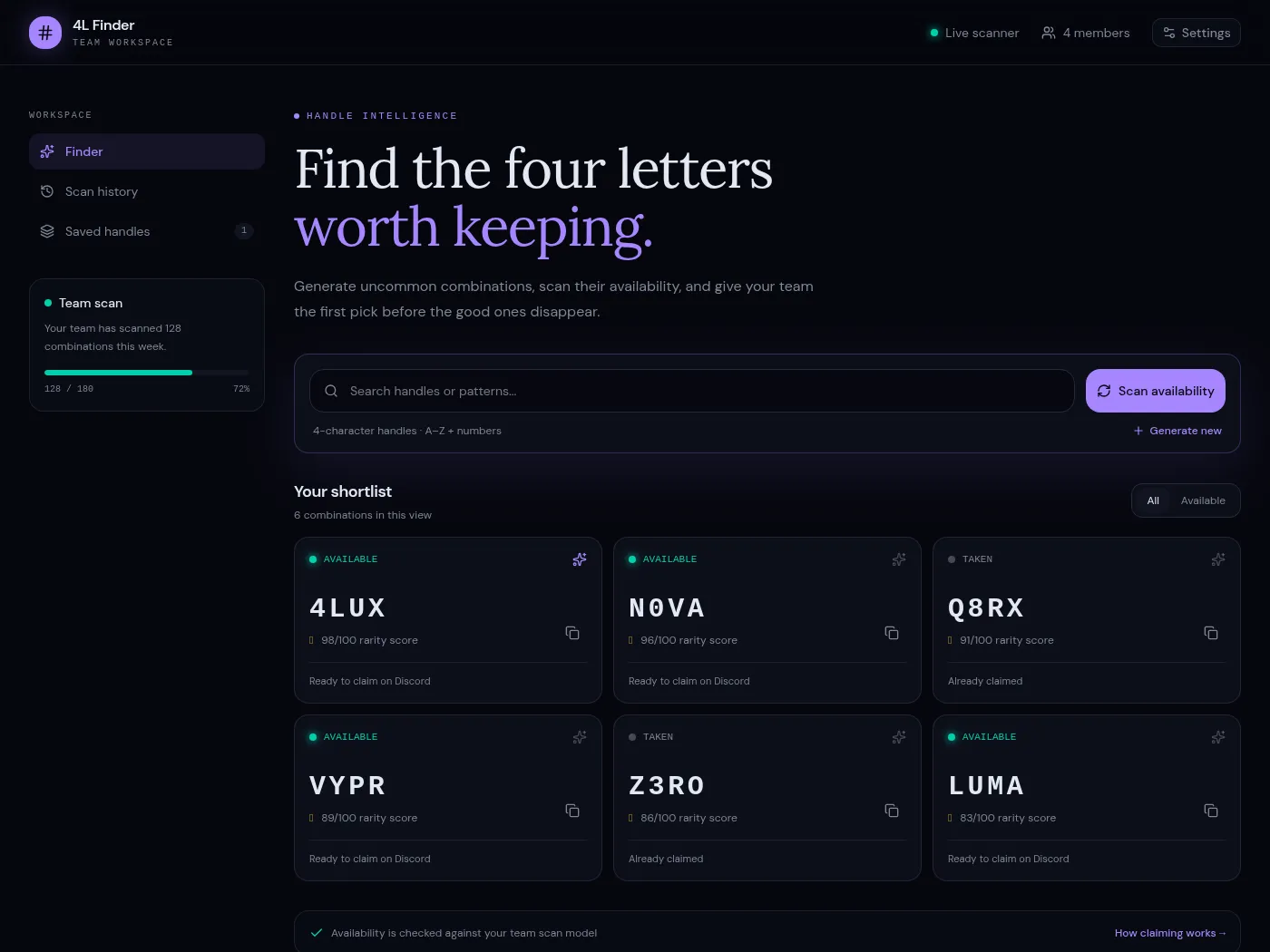 4L Discord Finder