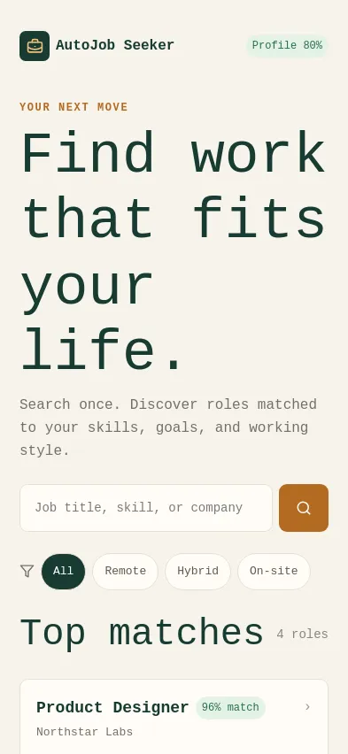 AutoJob Seeker App