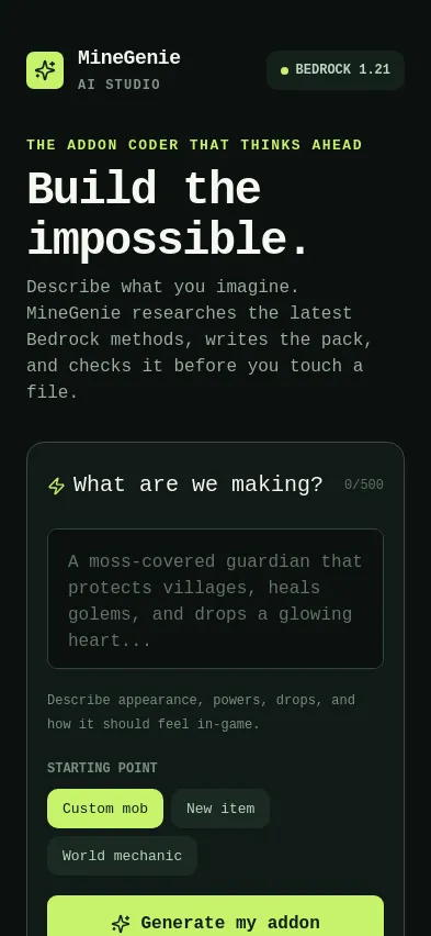 MineGenie AI Studio
