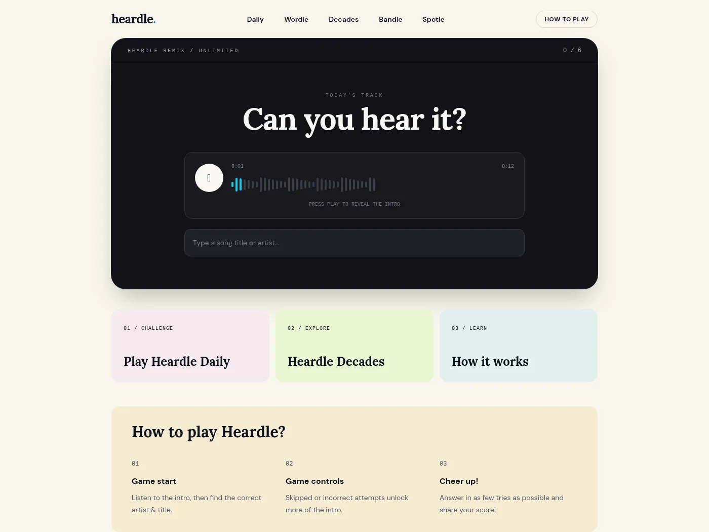 Heardle Remix
