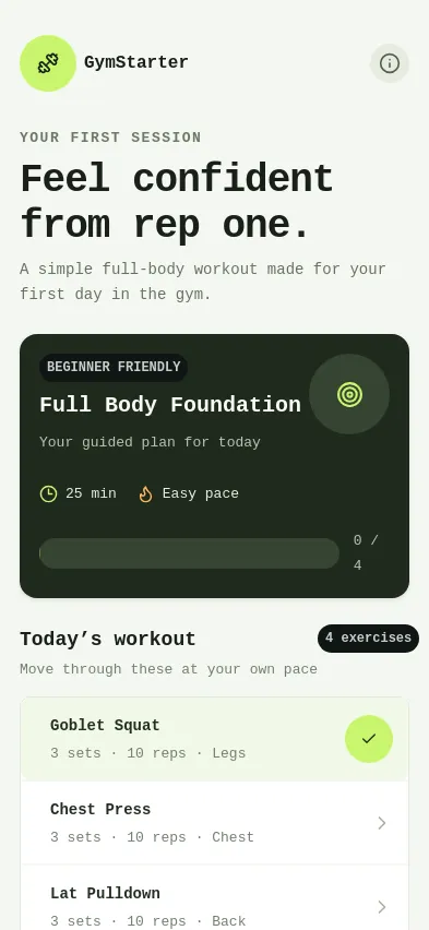 GymStarter App