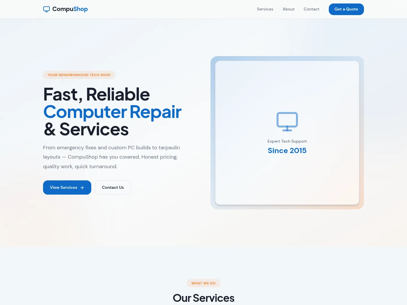 CompuShop Website