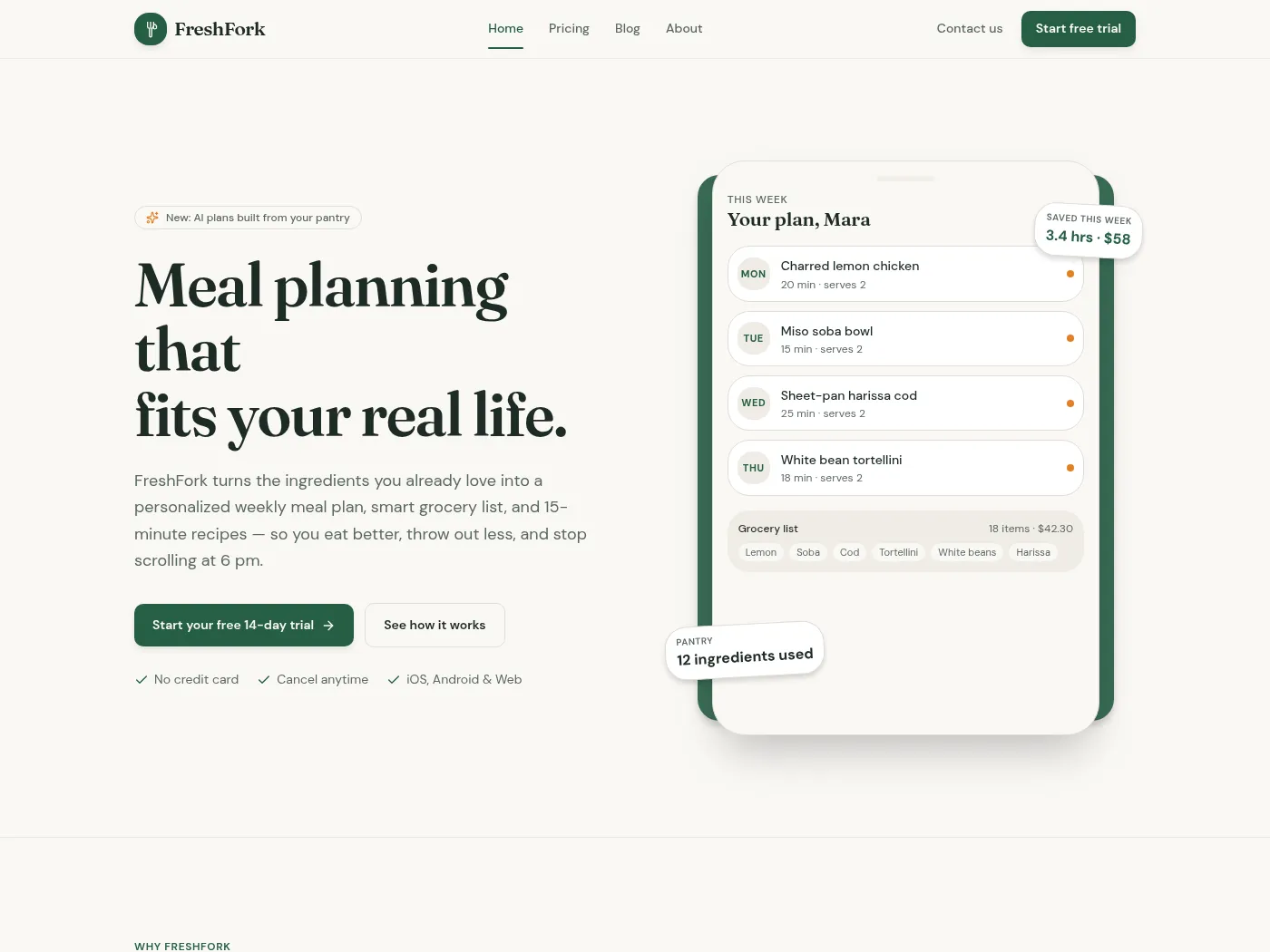 FreshFork Marketing Site
