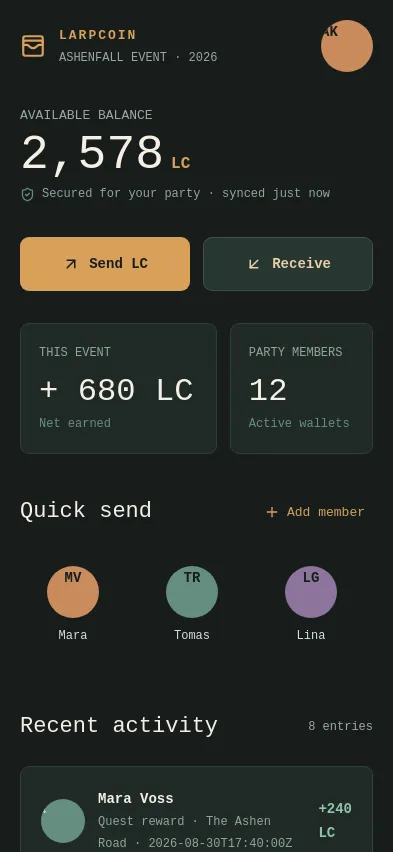 LARPCoin Wallet