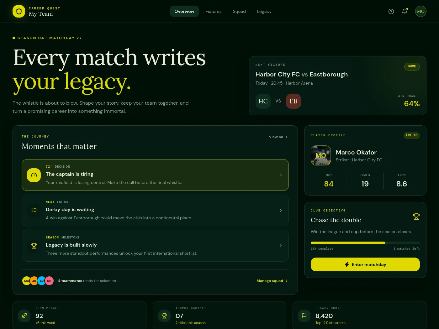 Footballer Career Quest