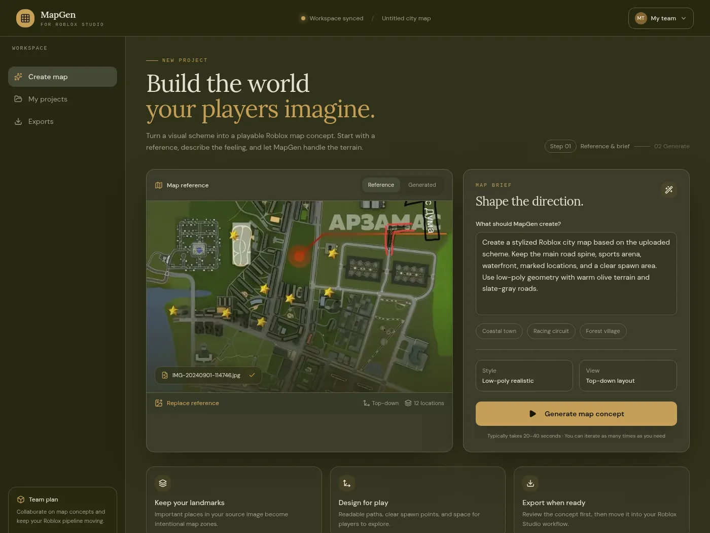 MapGen for Roblox Studio