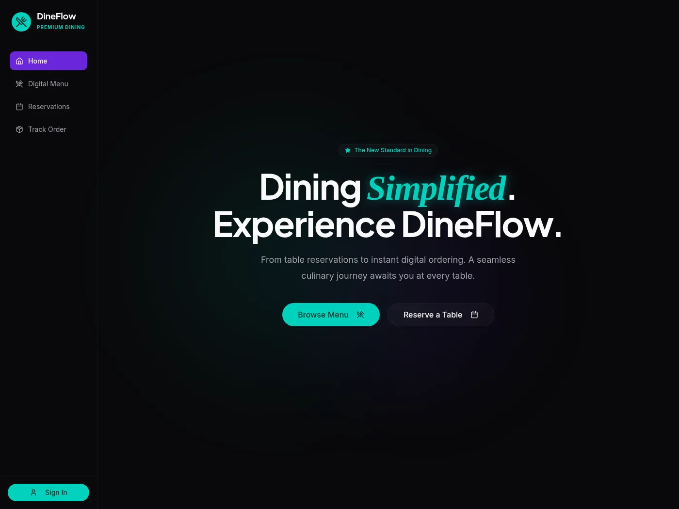 DineFlow Platform