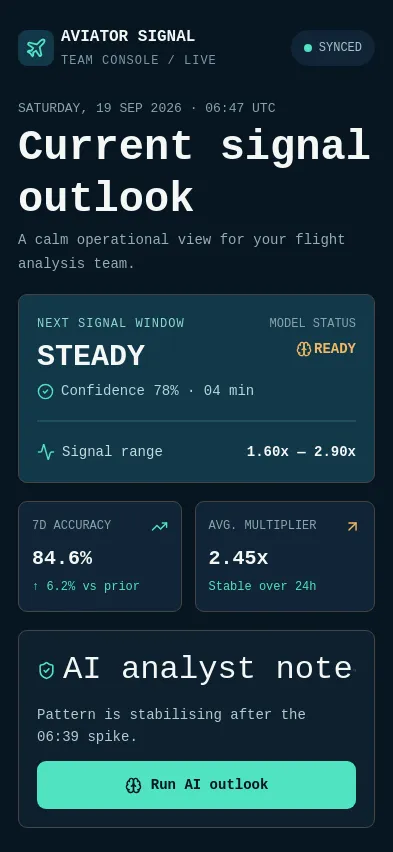 Aviator Signal AI
