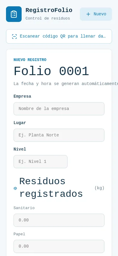 RegistroFolio App