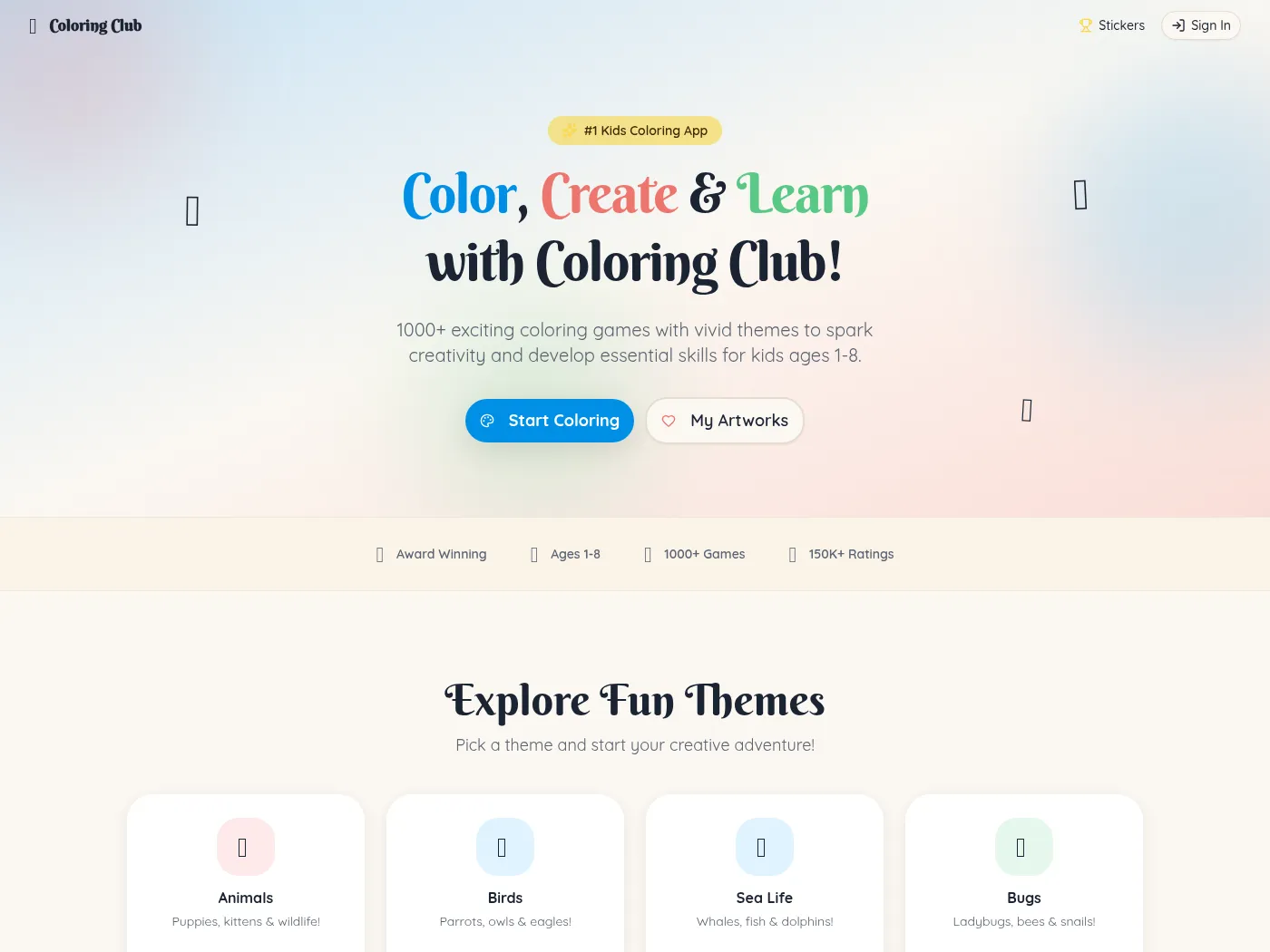Coloring Club Kids App