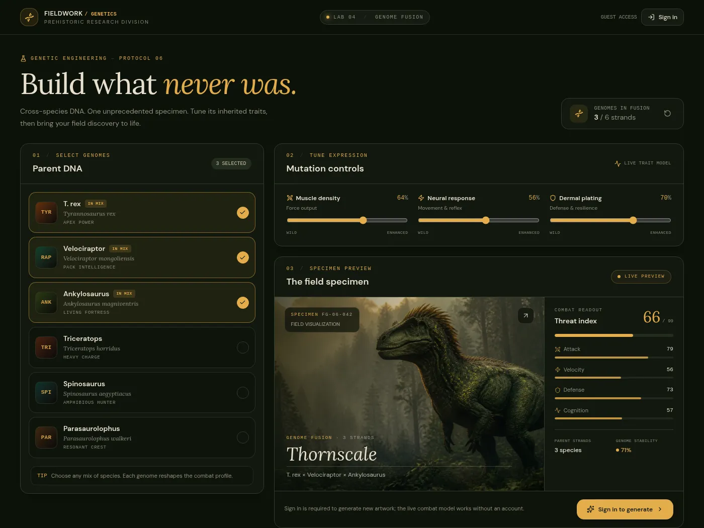 DinoGenome Fusion Lab