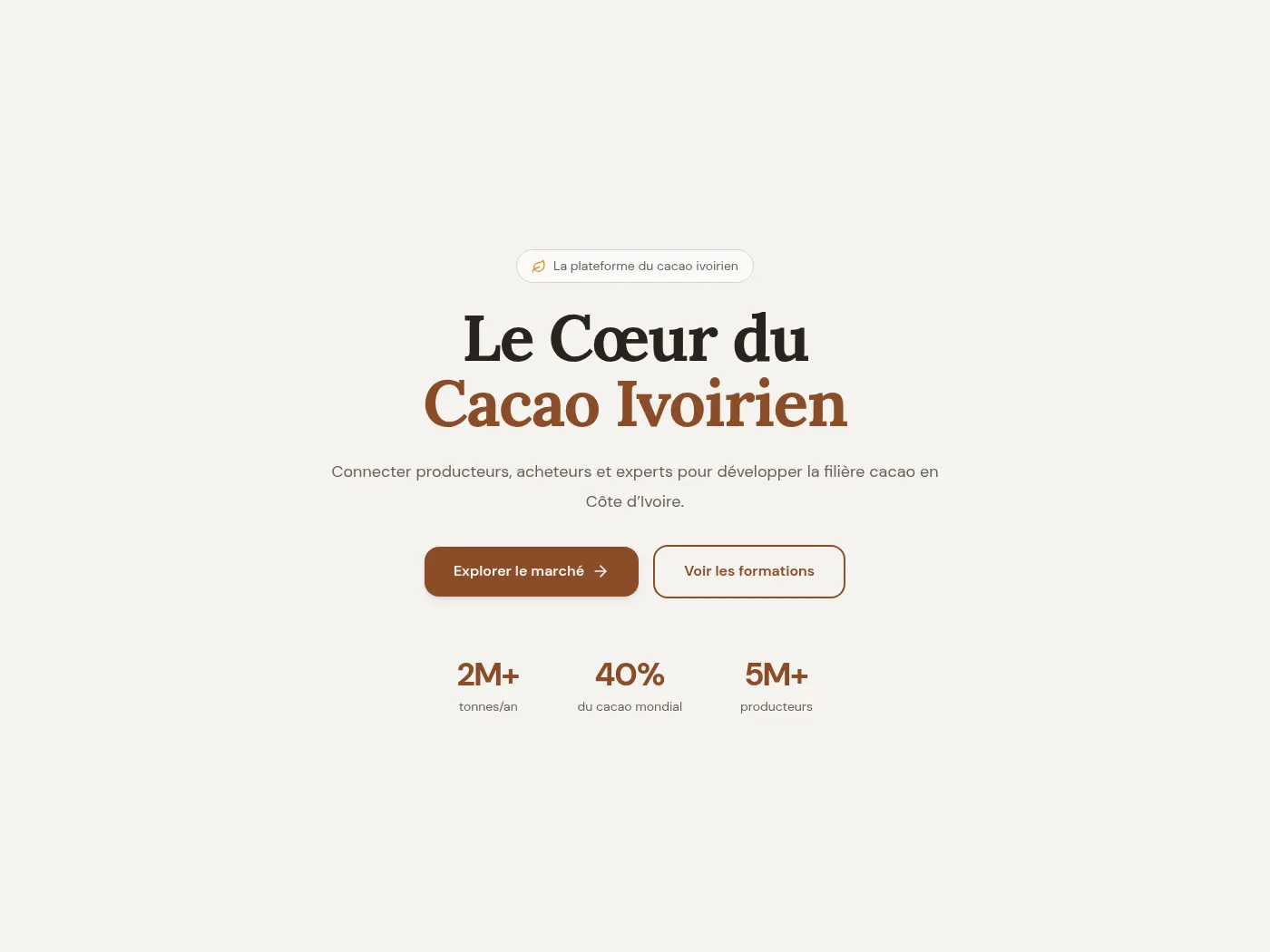 Ivory Cacao Hub