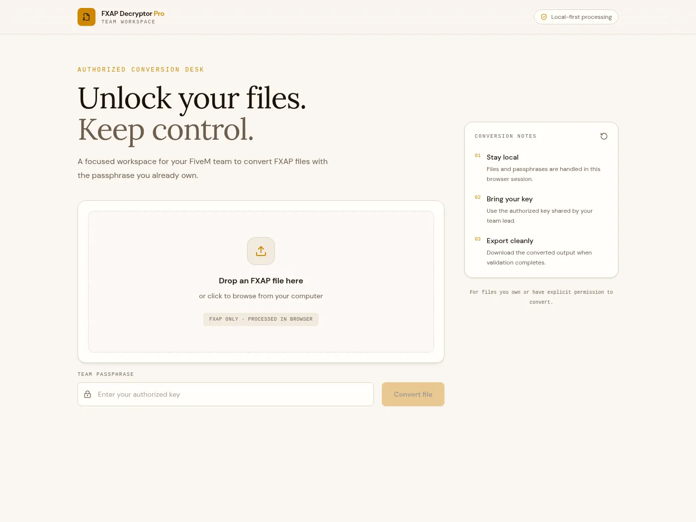 FXAP Decryptor Pro