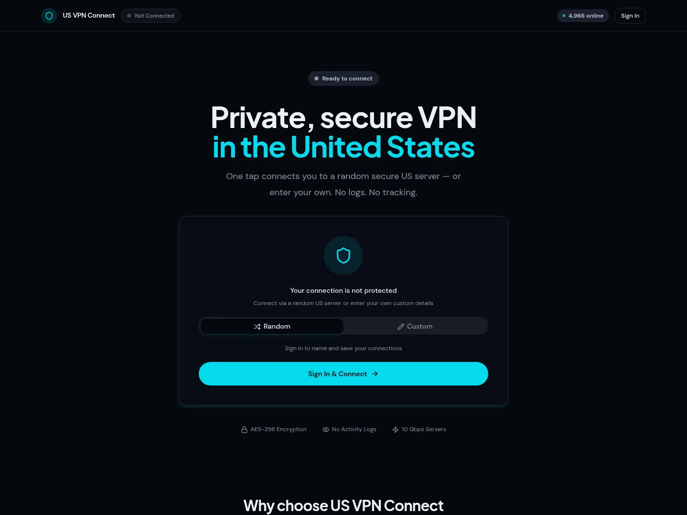 US VPN Connect