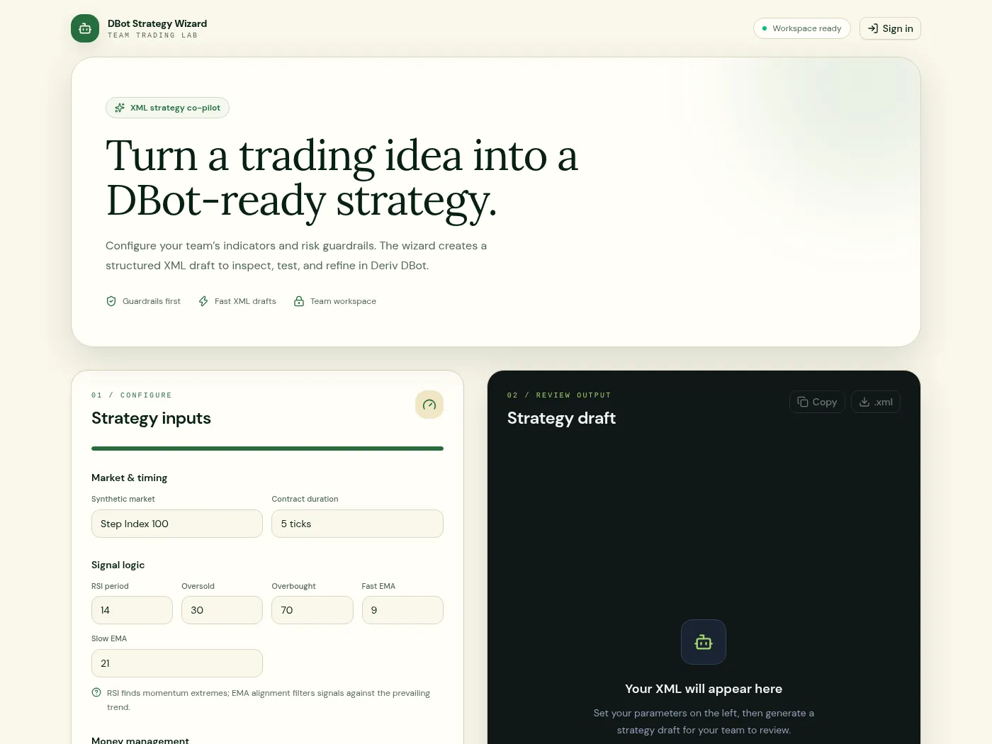 DBot Strategy Wizard