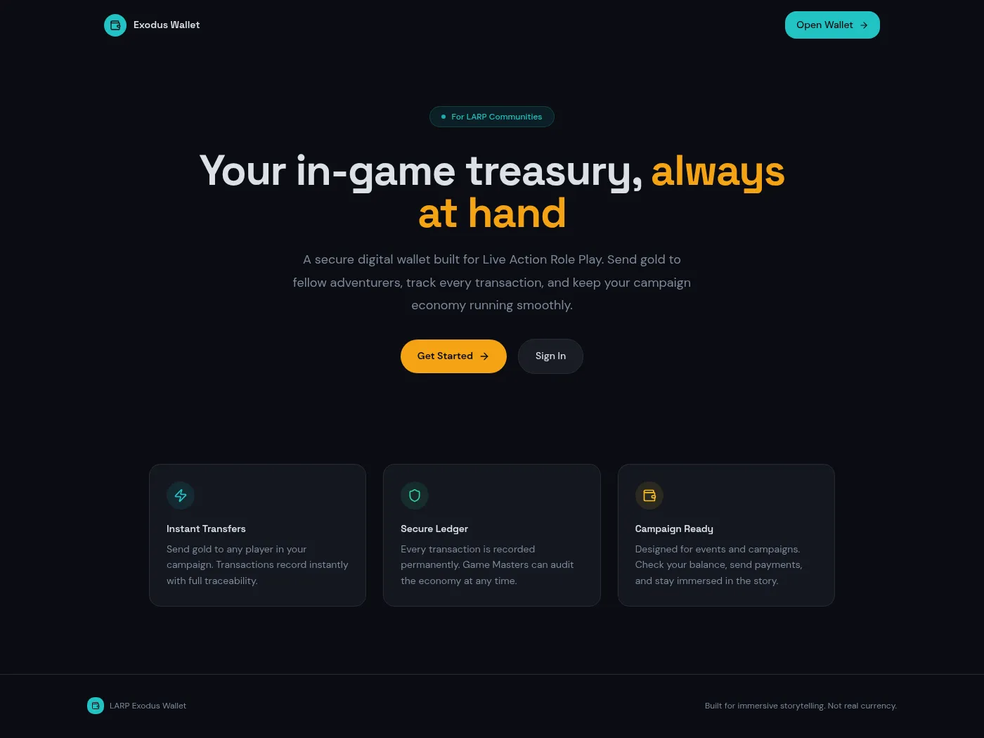 LARP Exodus Wallet