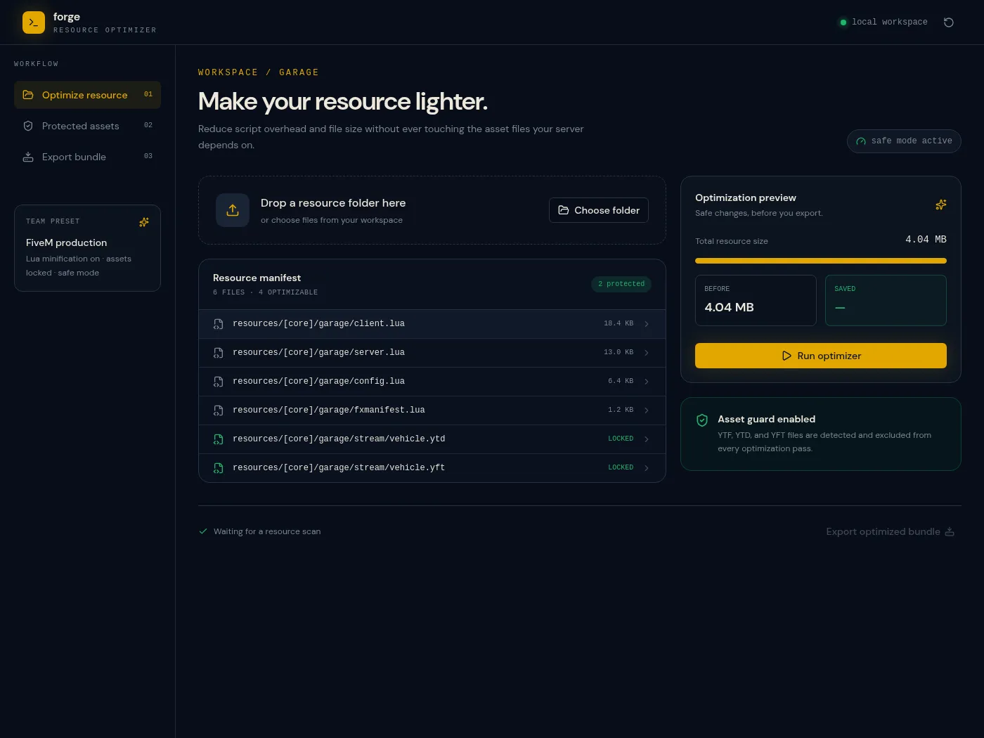 FiveM Resource Optimizer
