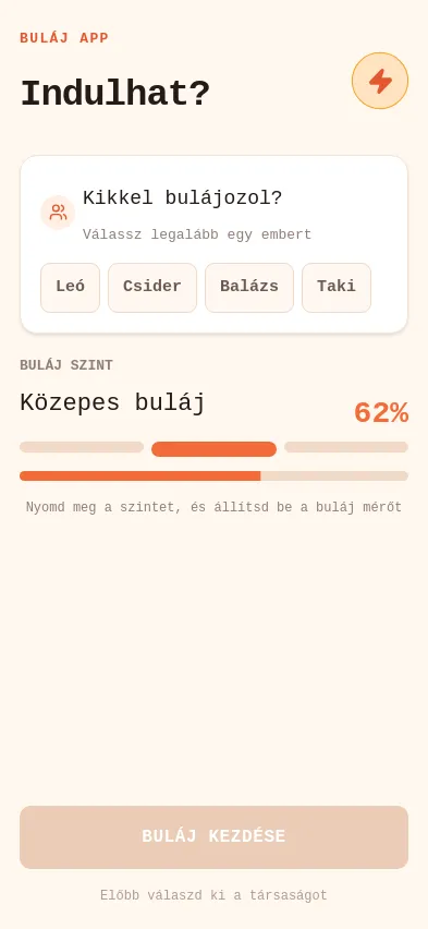Buláj Party App