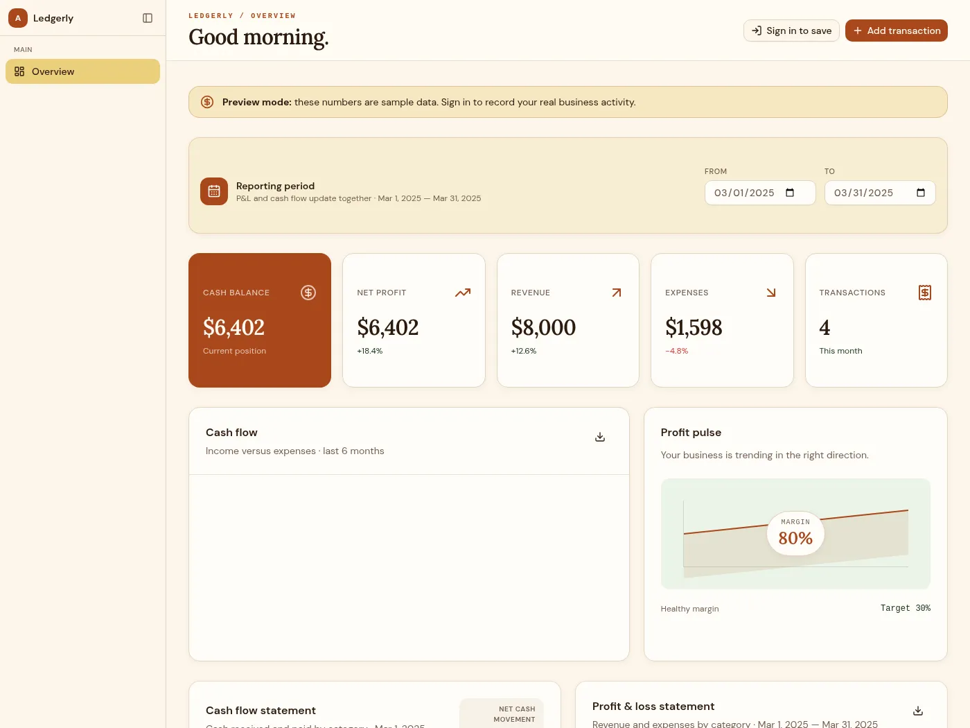 Business Tracker App