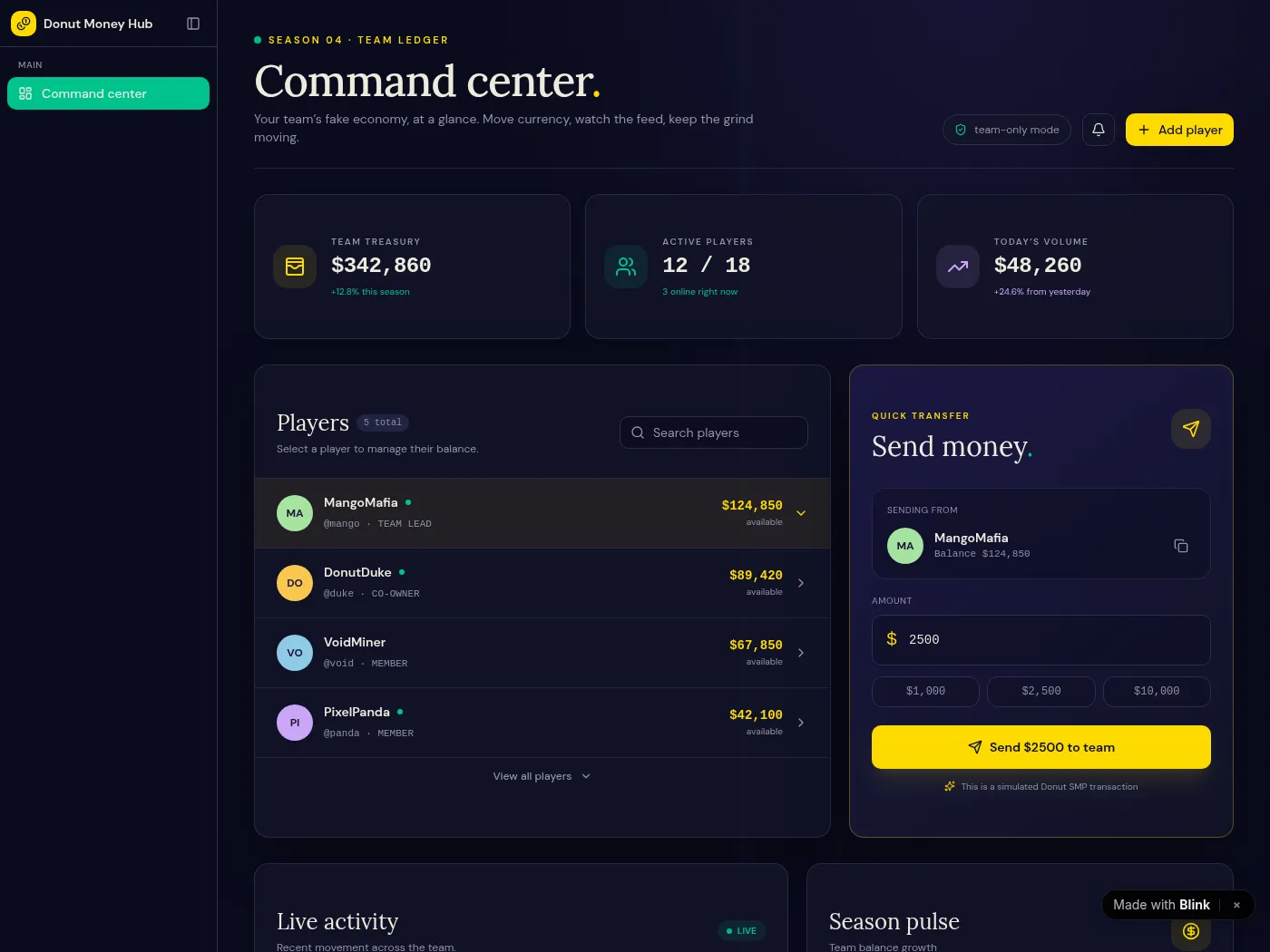Donut SMP Fake Money Hub